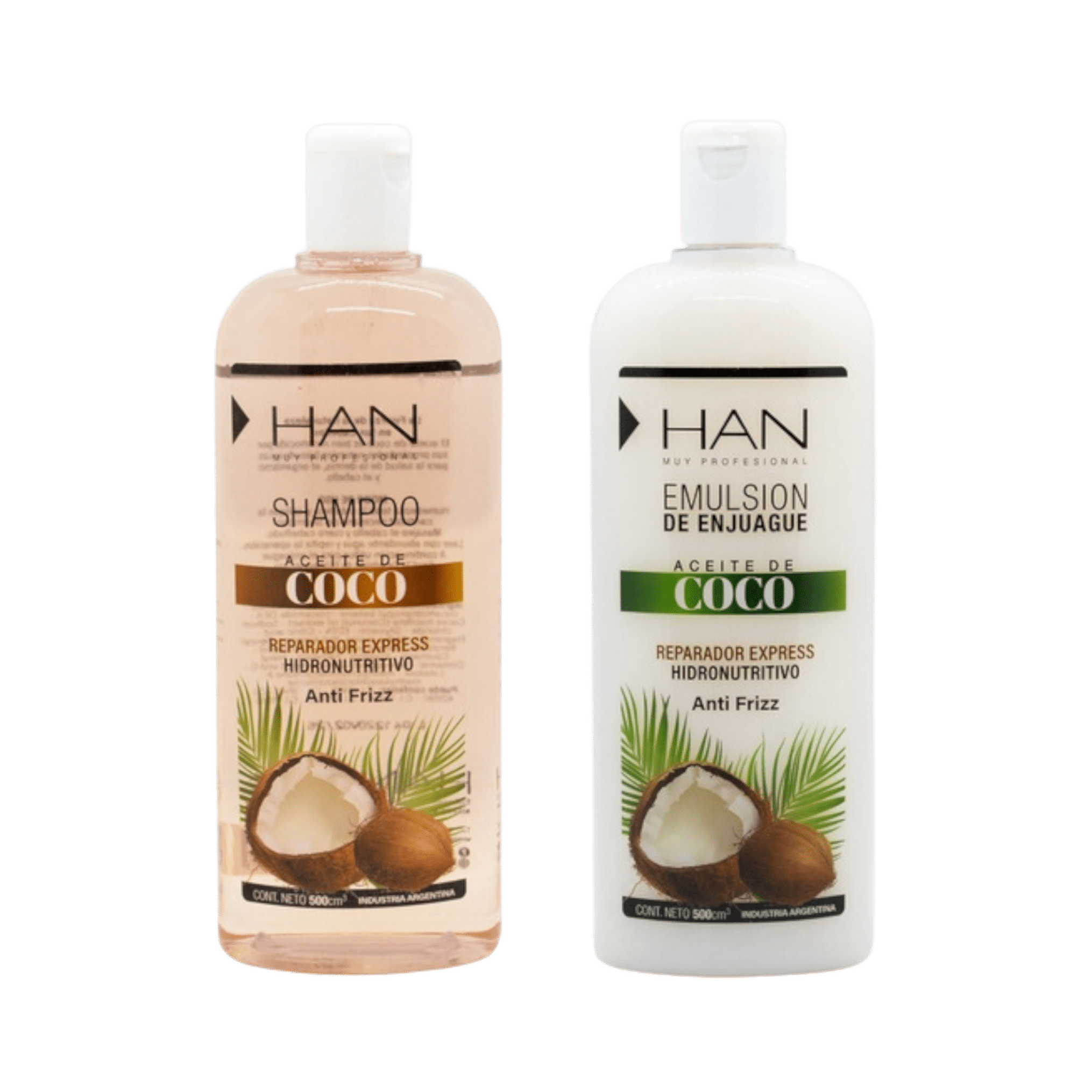 Han Kit Shampoo Y Acondicionador Coco AntiFrizz - 1001 Bellezas