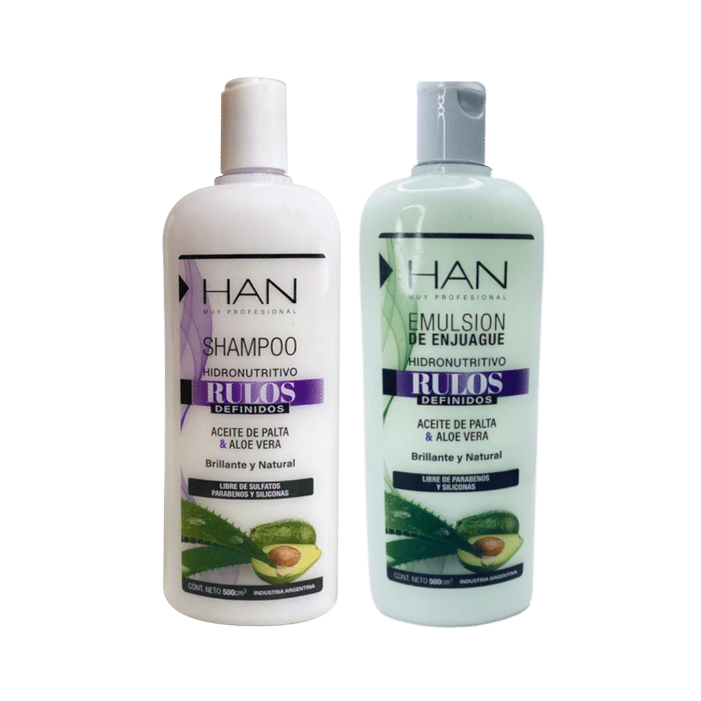 Han Kit Shampoo Y Acondicionador Rulos Definidos - 1001 Bellezas
