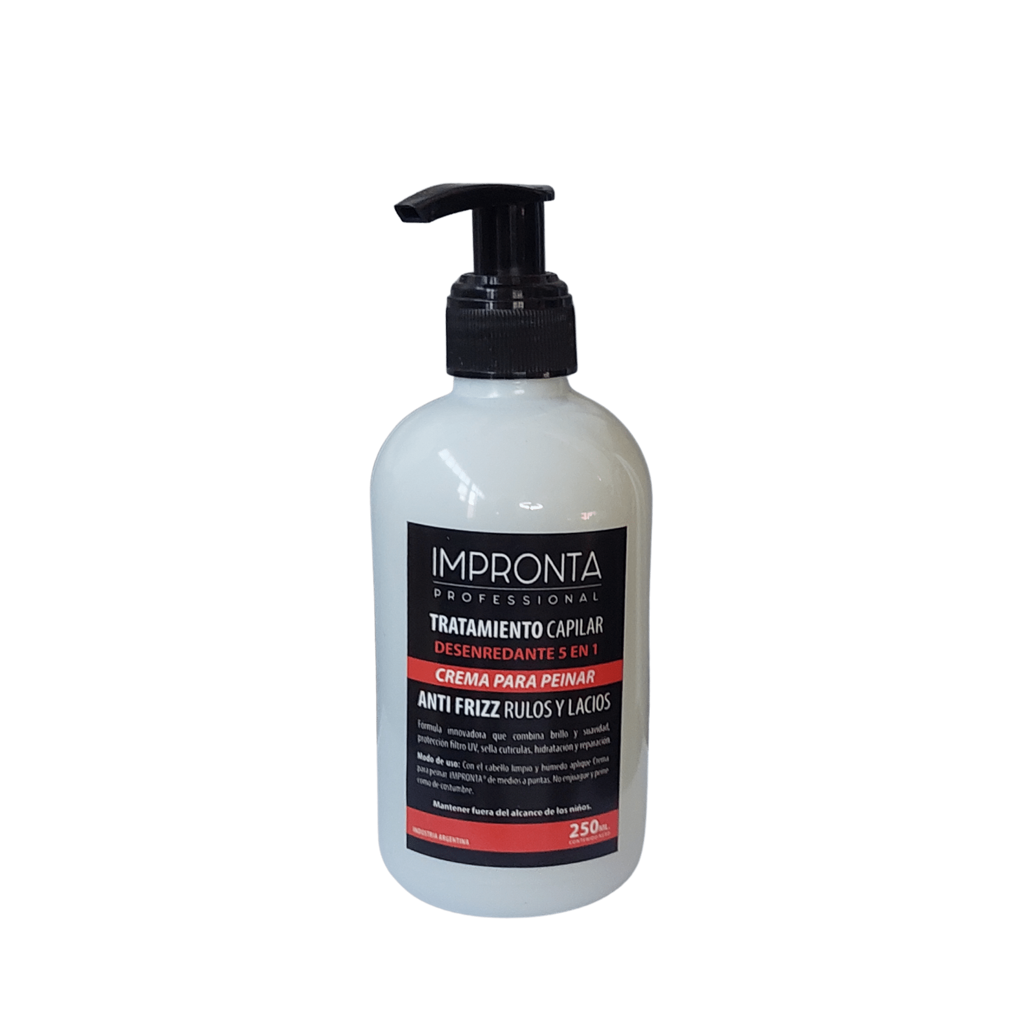 Crema Para Peinar Antifrizz Rulos Y Lacios Impronta X 250ml - 1001 Bellezas