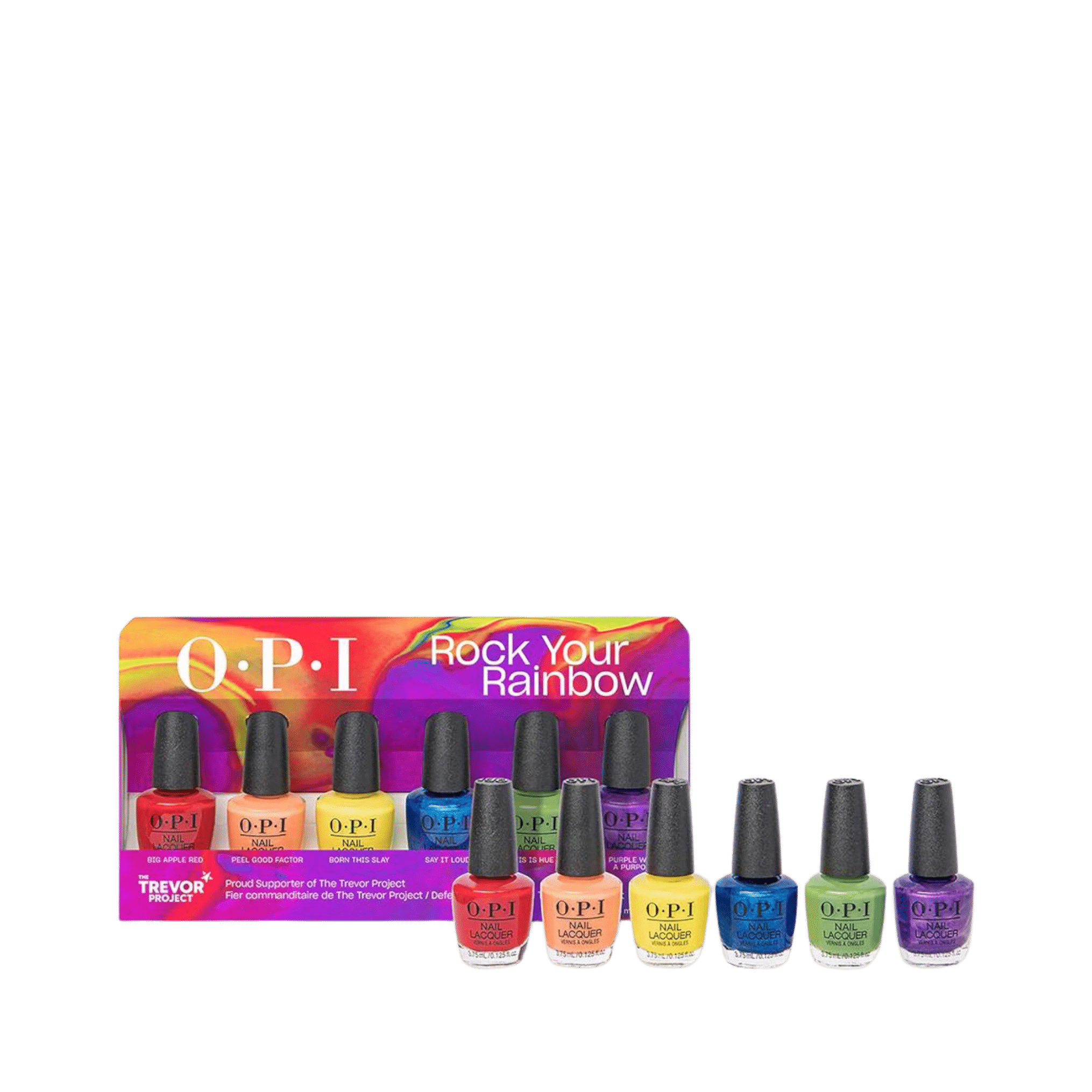 Kit Mini Esmaltes Nail Lacquer Rock Your Rainbow OPI X 6 U. - 1001 Bellezas