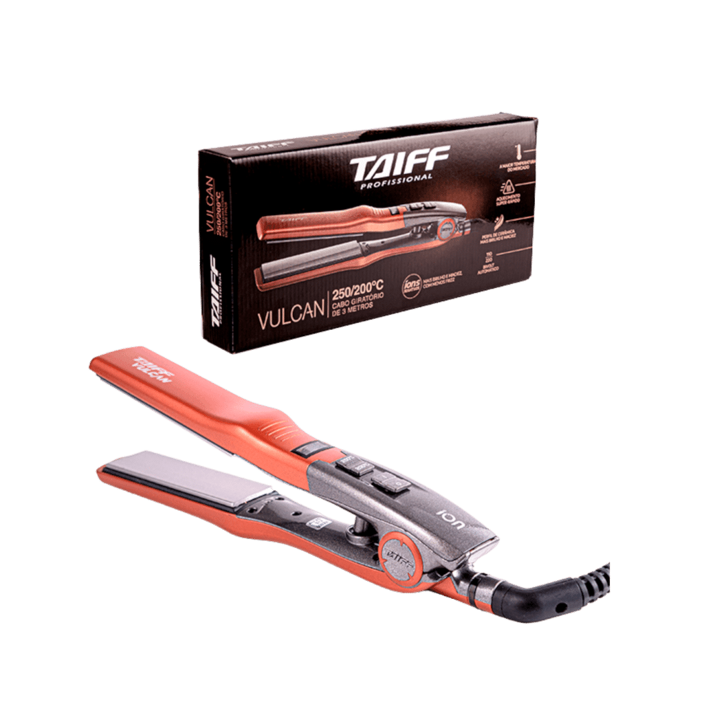 Plancha De Pelo Vulcan Cobre Y Gris 250°c Taiff Profesional – 1001 Bellezas